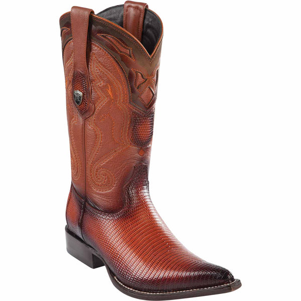 6 Men's Wild West Ring Lizard Skin 3X Toe Boots 29506