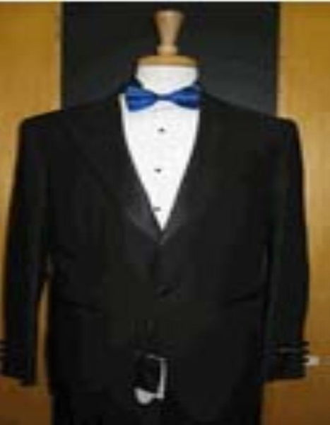 34 Single Button Peak lapel Black Tuxedos