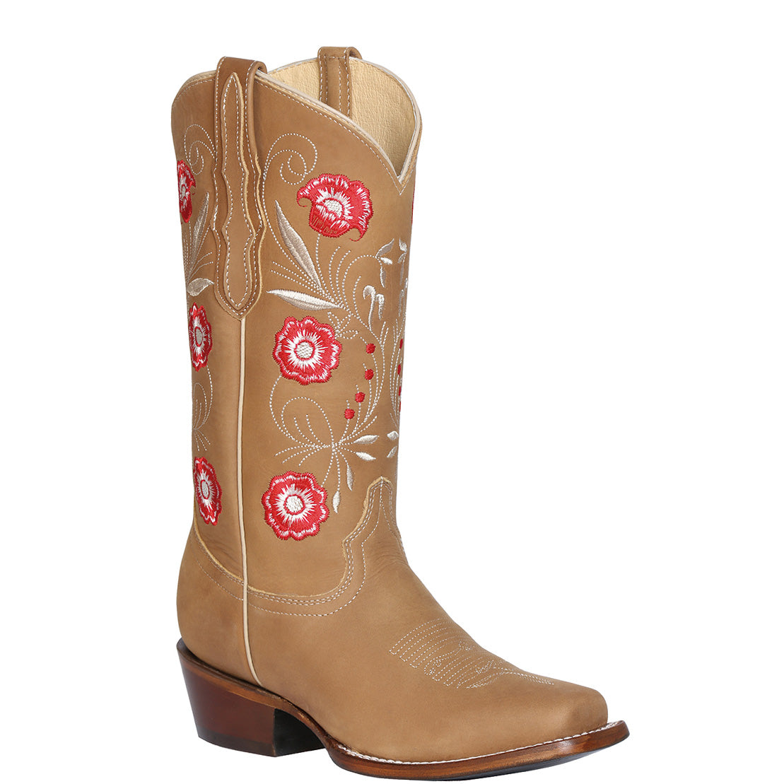5 Flowered Oryx Cowgirl Boots