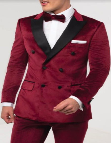 34 Burgundy Tuxedo - Maroon Burgundy Color - Mens Burgundy Velvet ...
