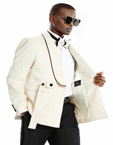 40 Double Breasted Tuxedo Jacket - Double Breasted Champagne Dinner Jacket