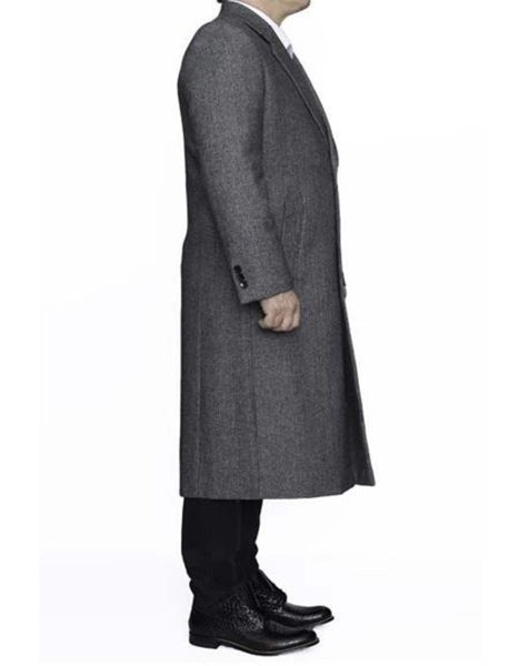 Coat Mens Overcoat - Topcoat For Men - Winter Fabric - Three Button ...