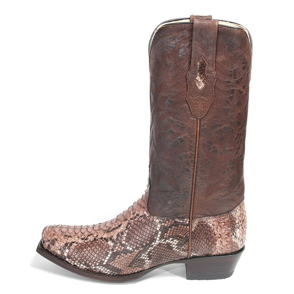 6 Los Altos Rustic Brown Genuine Python