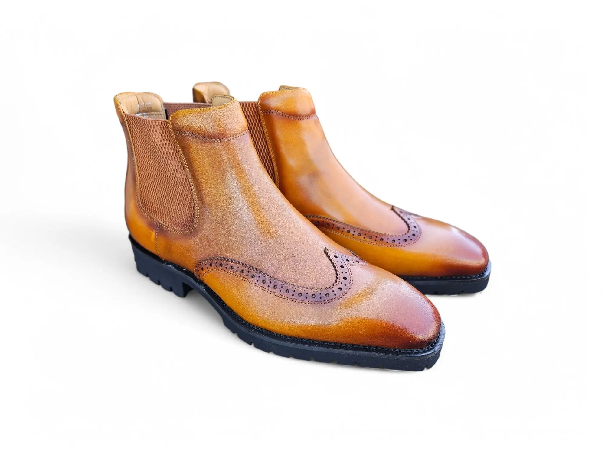 13 Lug Sole Chelsea Boot with Wingtip Toe