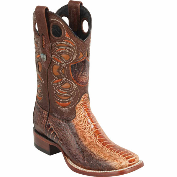 6 Men's Wild West Ostrich Leg Ranch Toe Boot 28240588