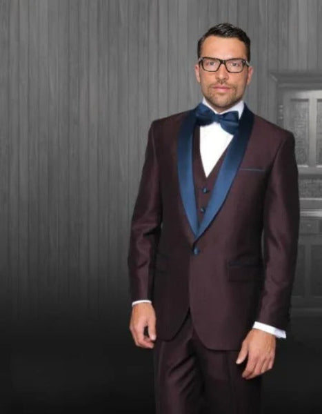 34 Burgundy Tuxedo - Maroon Burgundy Color - Men's Burgundy Tuxedo ...