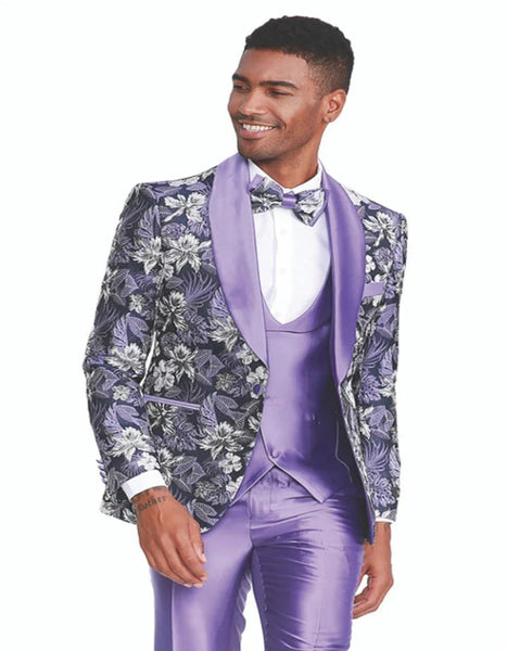 38 Purple Prom Suit - Purple Prom Outfit - Purple Prom Shawl Lapel Tuxedo