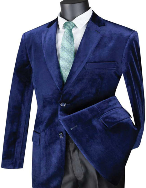 34 Mens Velvet Dinner Jacket - Velvet Tuxedo Jacket in Color Sapphire Blue