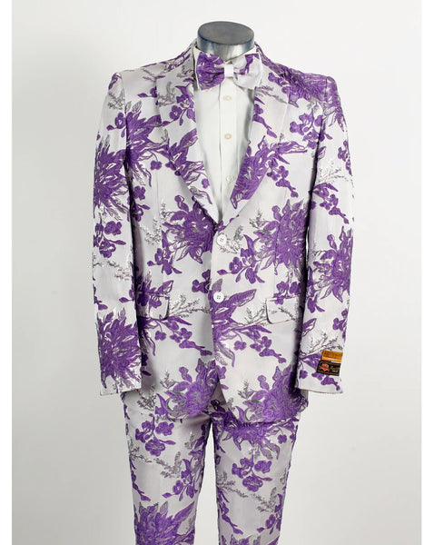 38 Purple Prom Suit - Purple Prom Outfit - White & Lavender Purple Prom ...