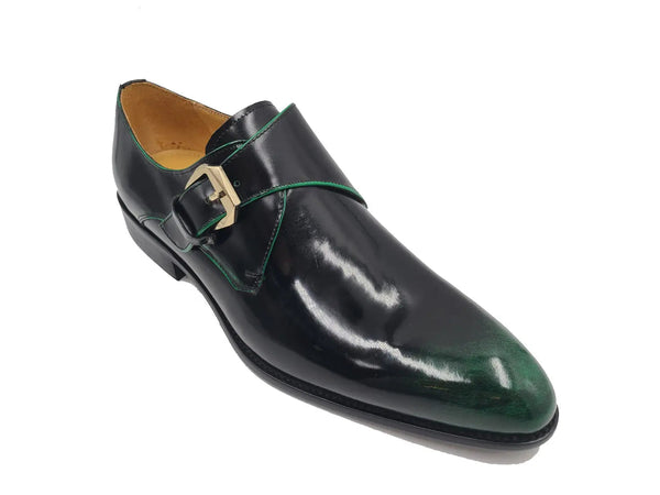 8.5 Soft Calf Patent Leather Single Monk Slip-on