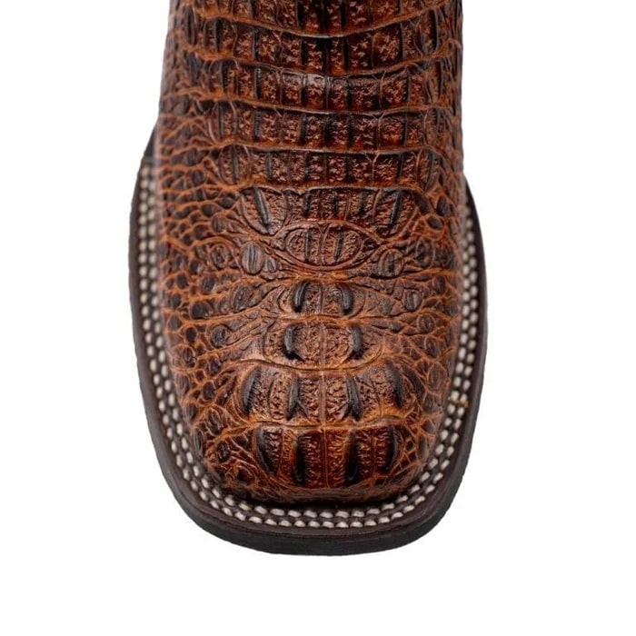 Ferinni Boot - Mens Dress Cowboy Boot - Ferrini Stampede Men's Print Crocodile Boots Handcrafted ...