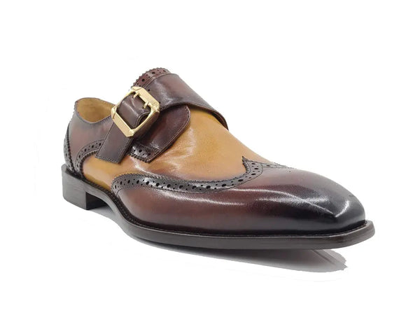 14 Two Tone Wingtip Monk Strap
