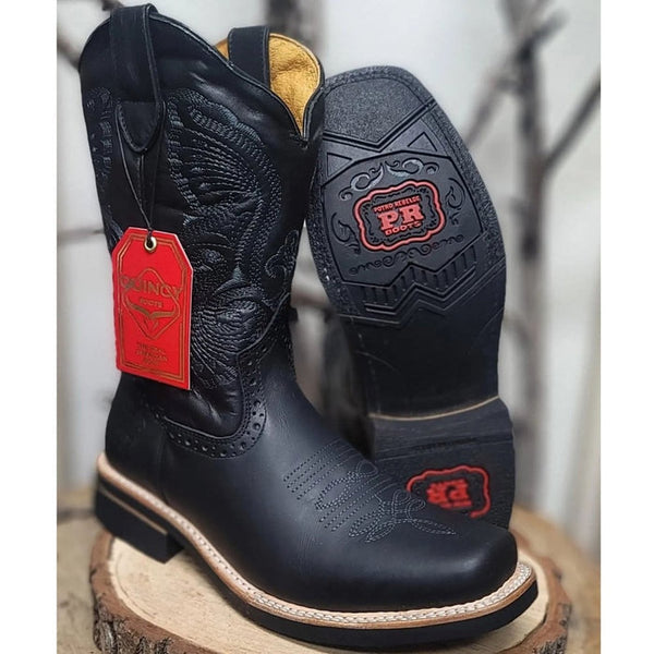 6 Botas de Cuero Crazy Original Horma Rodeo Cuadrada