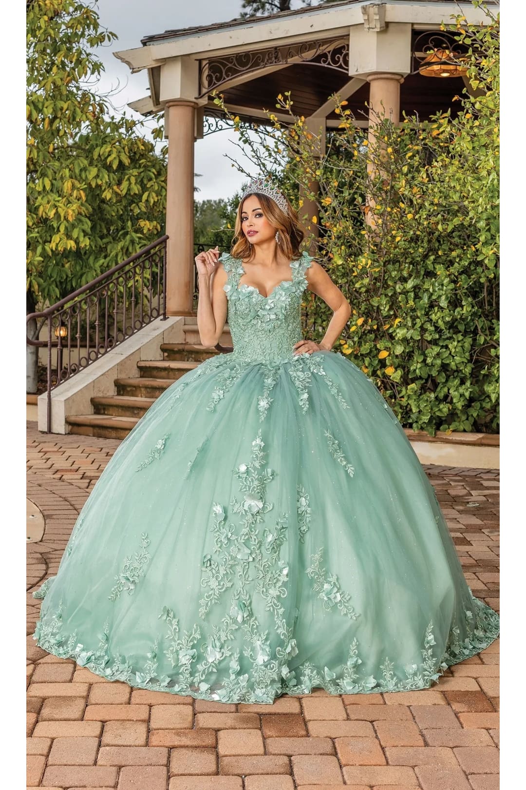 XS Dancing Queen Dresses DQ-1831 Quinceanera Gown for Timeless Beauty