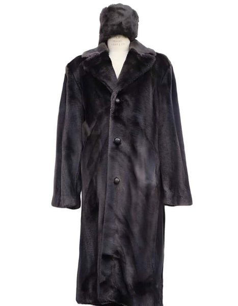 Coat Men's Full Length men's Overcoat ~ Long men's Dress Topcoat ...