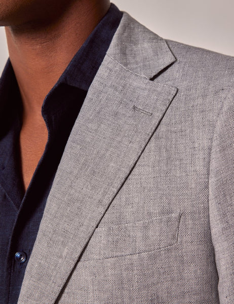 38 Mens Linen Suit For Beach Wedding - Summer Suit in Light Grey