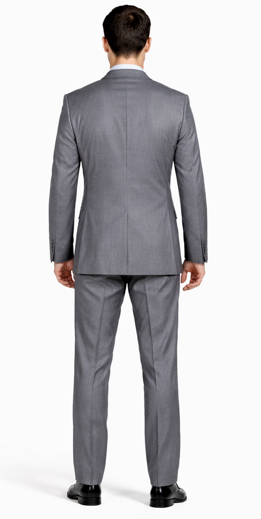 34 Mantoni Gray Two-button Super Wool Suit