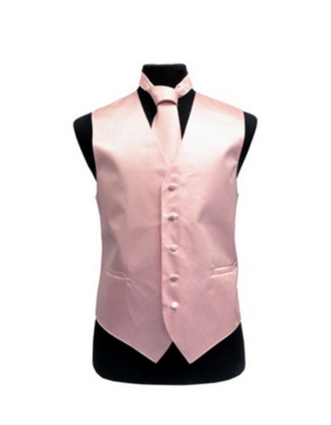 Small Solid Pink Vest Set