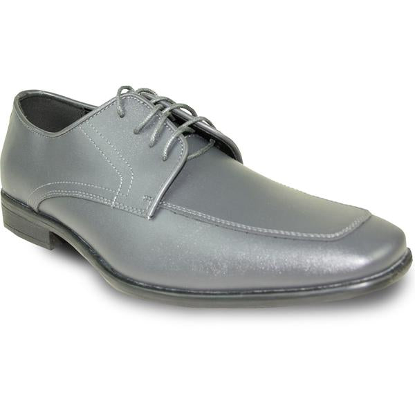 6.5M Mens Dress Shoe Oxford Formal Tuxedo for Prom & Wedding Charcoal Grey